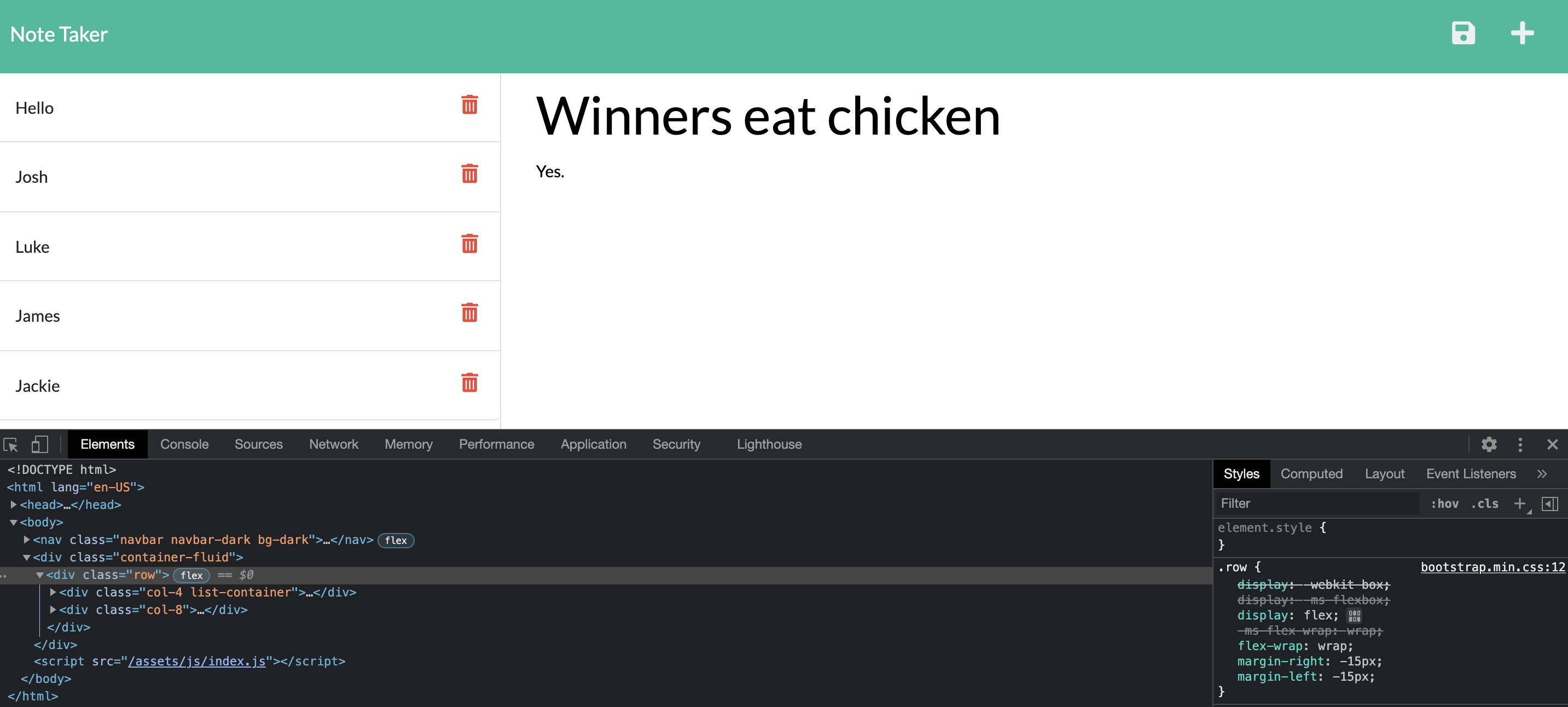 Note Taker Starter Code | Note-Taker